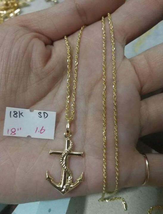 18k pure saudi gold necklace with pendant | Lazada PH