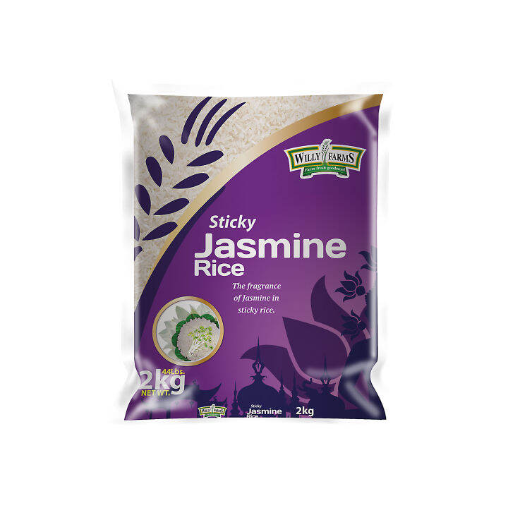 Willy Farms Sticky Jasmine Rice 2kg | Lazada PH