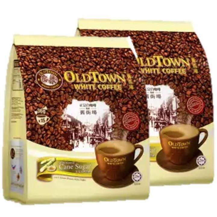 Old Town Instant White Coffee 3in1 Natural Cane Sugar โอลด ทาวน์ ไวท์ ...