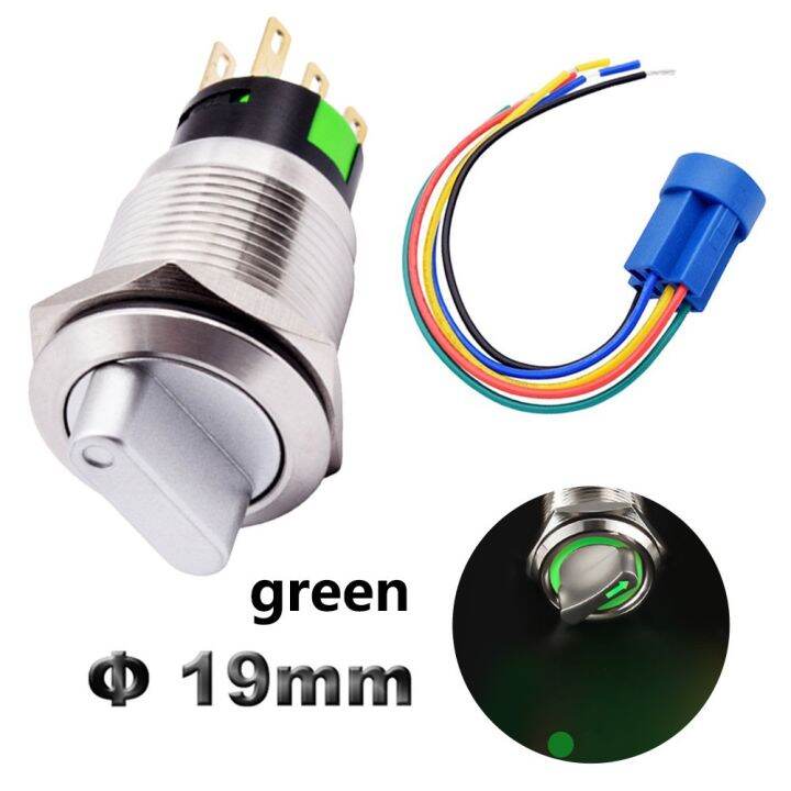 Replacement Push Button Switch 12-24V/110-220V 19mm 19mm Hole 3 ...