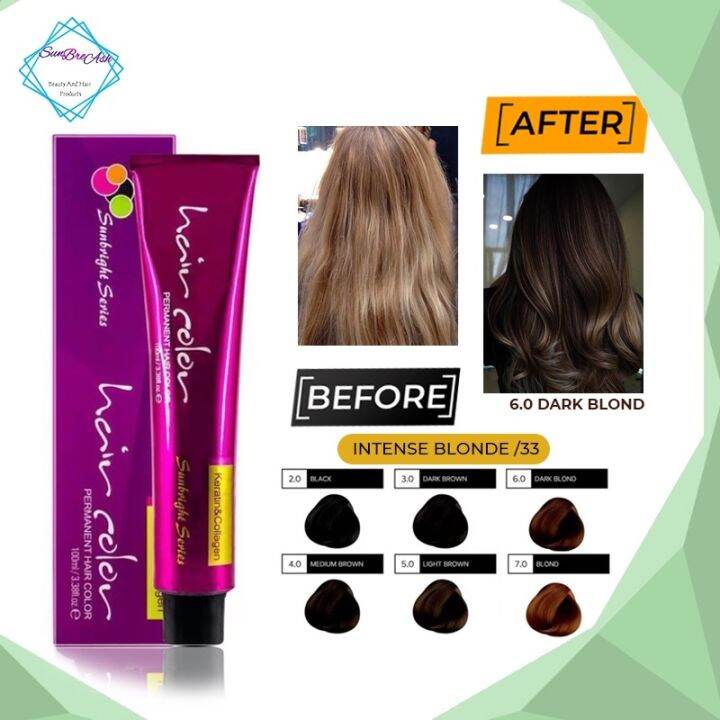 Sunbright Series Hair Colors 100ml Natural Basic Color Dye Cream ...