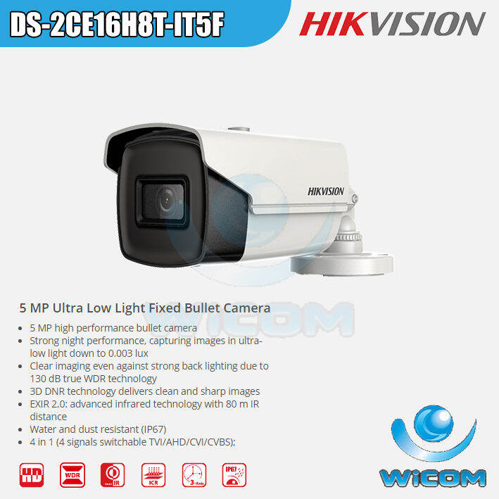 Hikvision Analog CAMERA 5MP DS-2CE16H8T-IT5F CCTV | Lazada Indonesia