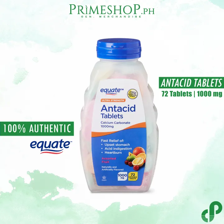 Equate Ultra Strength Antacid Tablets 1000mg | Lazada PH