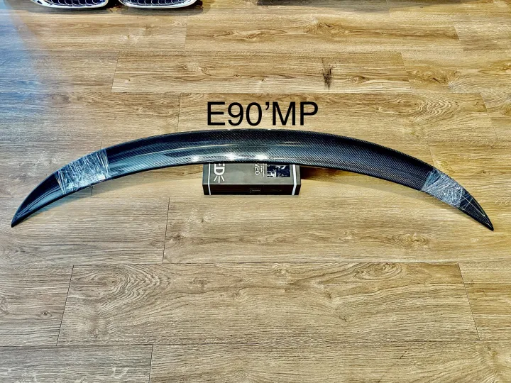 BMW E90 M sport performance carbon fiber rear boot trunk ducktail lip ...