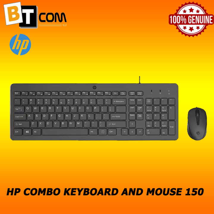 HP Combo Keyboard and Mouse 150 240J7AA#UUF | Lazada