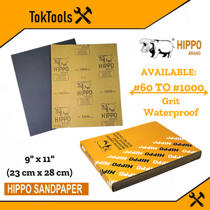 HIPPO LIHA Sand Paper Waterproof Sanding Paper Grit 60-1000 Abrasive ...