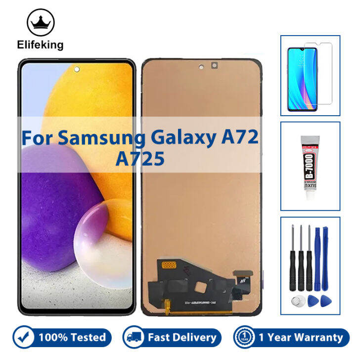 6.7" LCD For Samsung Galaxy A72 A725 A725F SM-A725F/DS SM-A725M Display Touch Screen Digitizer ...