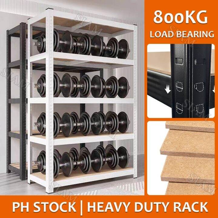 [Bearing 800KG]Heavy-duty 5 Layer Steel Rack Organizer Galvanized ...
