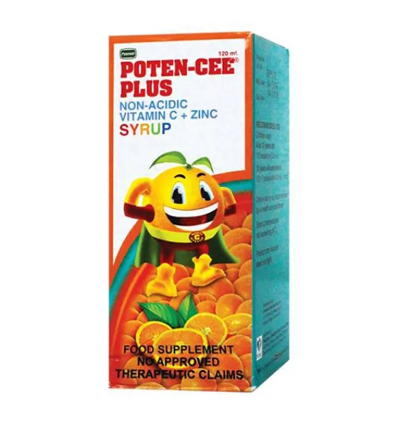 Poten Cee Plus Vitamin C + Zinc Syrup (60mL) Potencee | Immunity ...