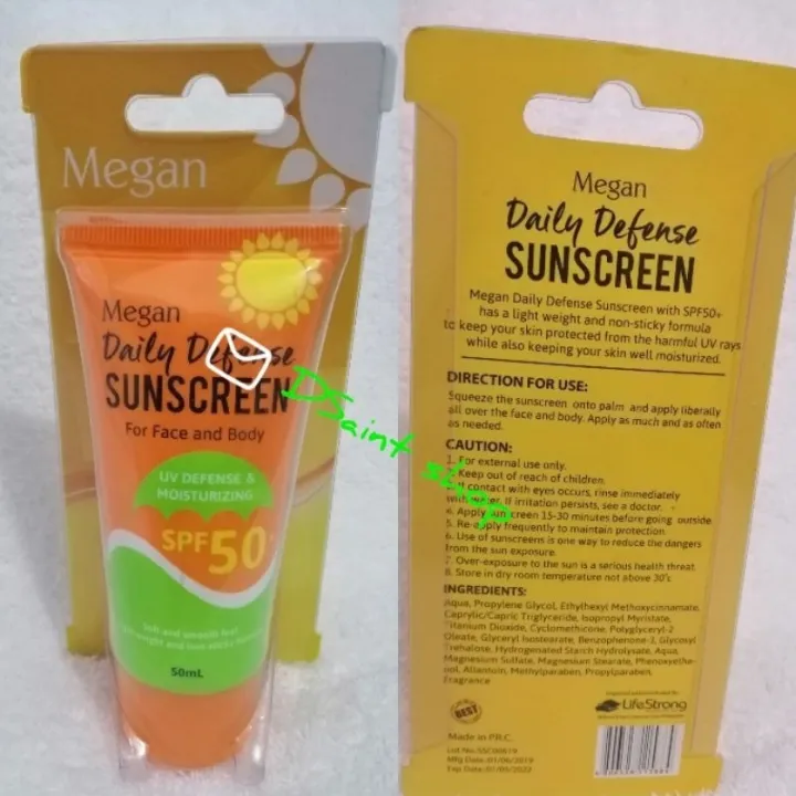 Megan Daily Defense Sunscreen | Lazada PH