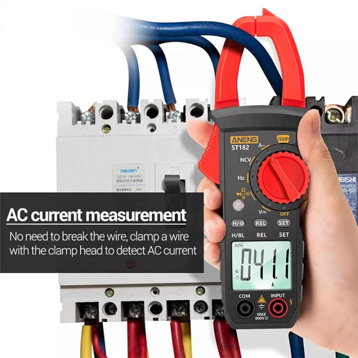 Smart Sensor 4000 Counts Digital AC Current Clamp Meter 400A Automatic ...