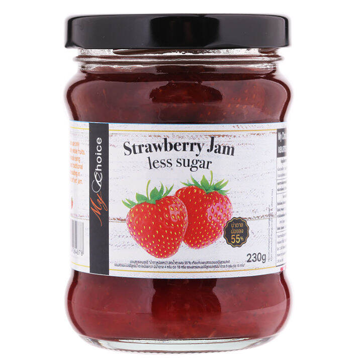Promotion Free Delivery My Choice Brand Strawberry Jam Less Sugar Formula 230g. Cash On Delivery ...