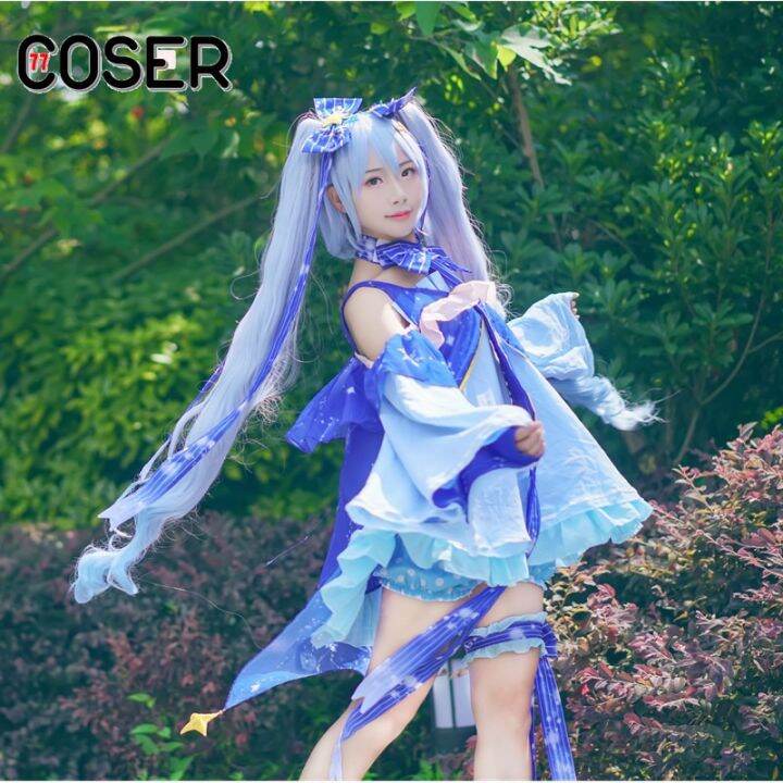 [COSER 77] Snow Hatsune Miku Hatsune cos Hatsune Miku 2-star and Snow ...