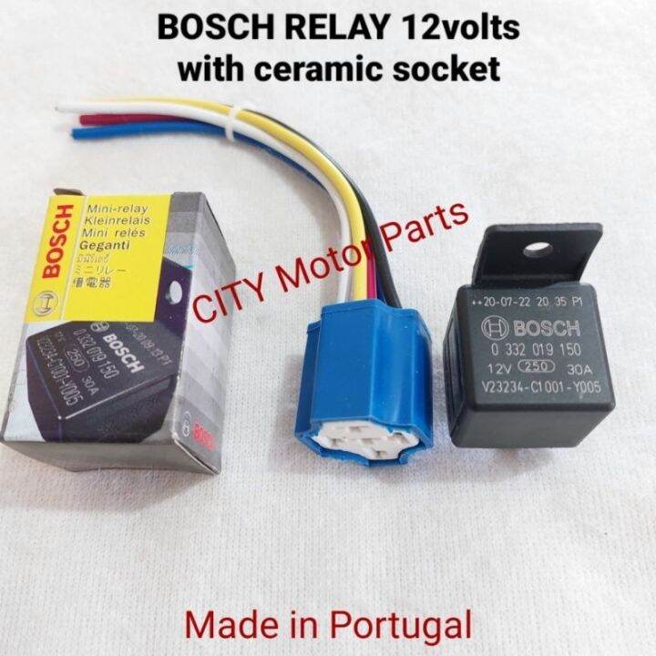 Bosch Relay 12volts w/ ceramic socket | Lazada PH