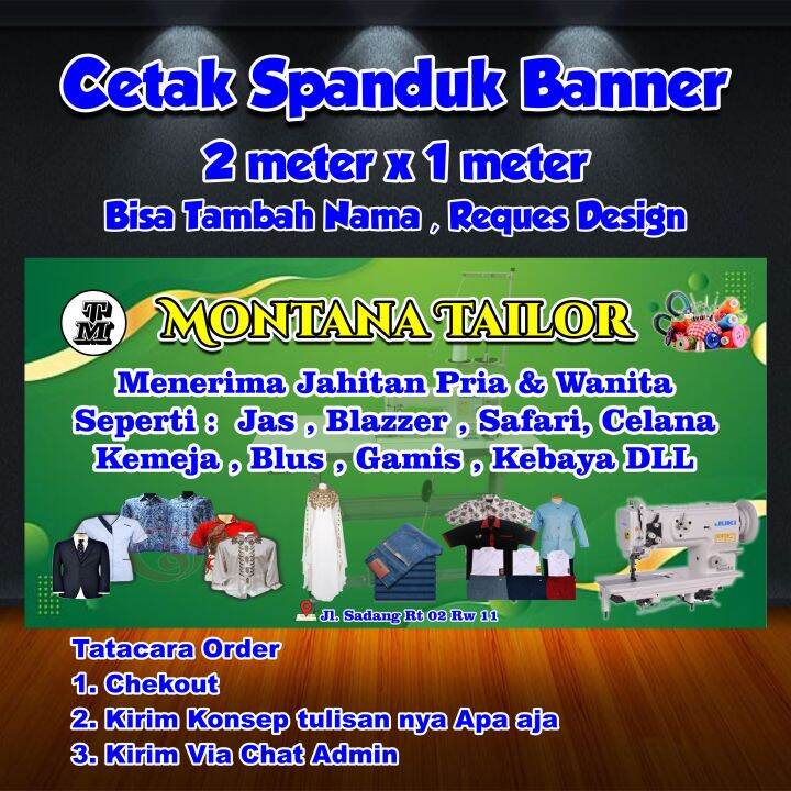 Spanduk Banner Konfeksi ukuran 1 meter x 2 meter | Lazada Indonesia