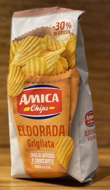AMICA Eldorada Ruffle Chips Less 30% Fat 130gm - Italy | Lazada