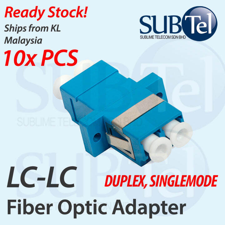 LC-LC SMF Singlemode Duplex Fiber Optic Adapter Coupler for Patch Panel ...
