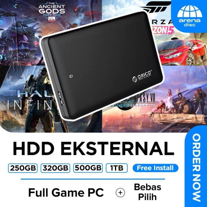 HDD Hardisk Eksternal 250GB 500GB Full Isi Game PC/Laptop | Lazada ...