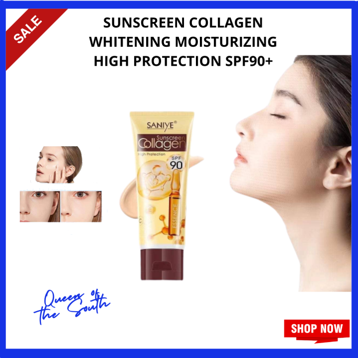 SUNSCREEN COLLAGEN WHITENING MOISTURIZING HIGH PROTECTION SPF90+ | Lazada PH