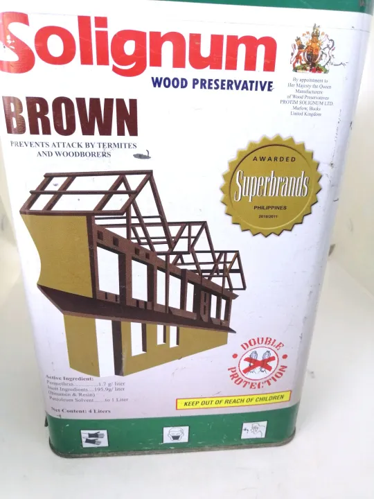 SOLIGNUM BROWN WOOD PRESERVATIVE 4L | Lazada PH