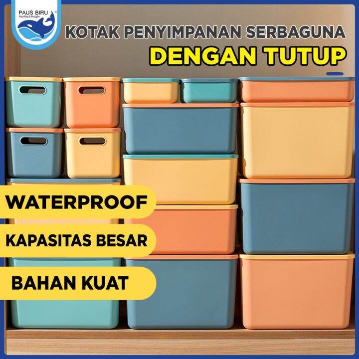 STORAGE BOX DENGAN TUTUP | KOTAK PENYIMPANAN SERBAGUNA | STORAGE BOX ...