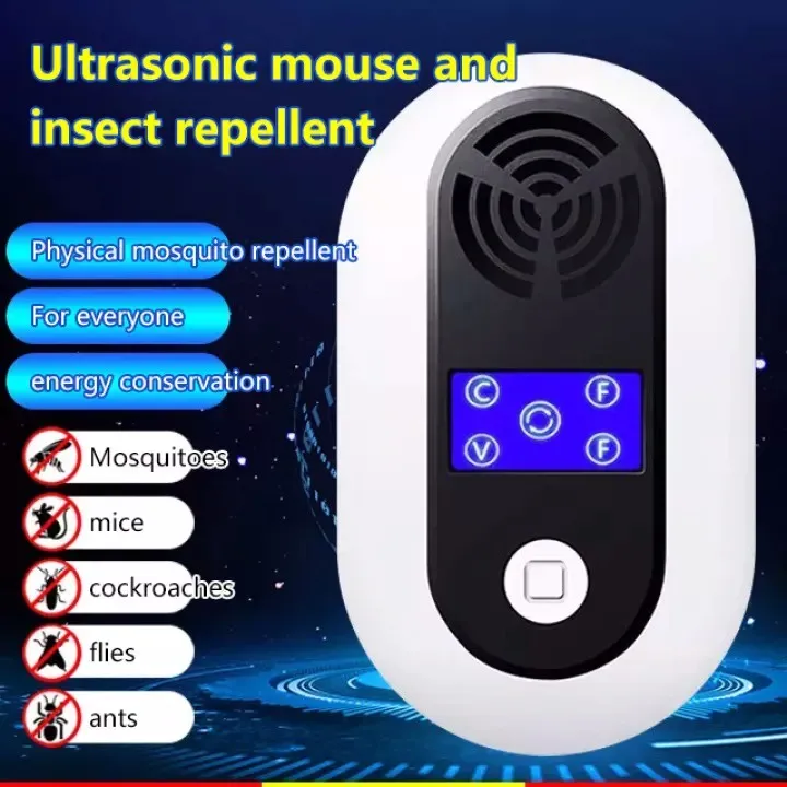 mop with spray Ultrasonic repellent rat beautiful eyes Electric insect ...