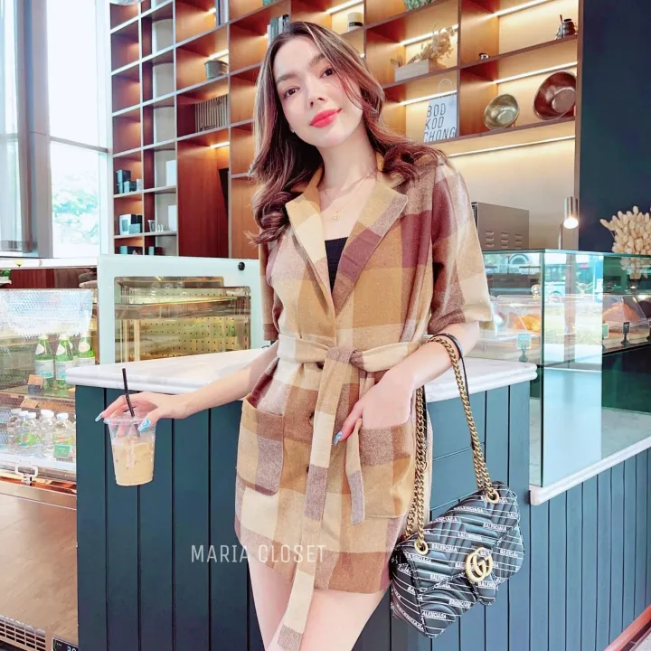 Maria Closet💓Korean Blazer เบลเซอร์งานดีลุคโคเรียเวอร์ๆจ้ะแม่ มาพร้อมสายผูกเอวเข้าทรงเก๋ๆ ผ้าดี ...