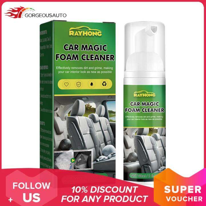 60ML Spray Foam Cleaner with Sponge Foam Cleaning Agent High Effective ...