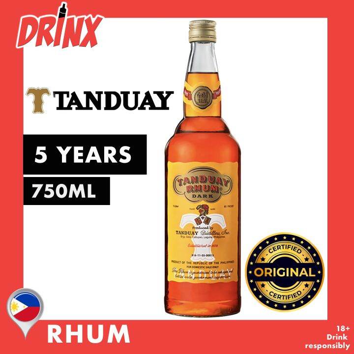 Tanduay Rhum 5 Years 750ml | Lazada PH