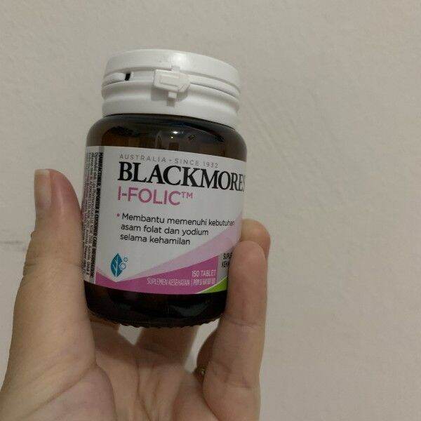 BLACKMORES I-FOLIC ifolic 150 kap Suplemen Vitamin Program Hamil i ...