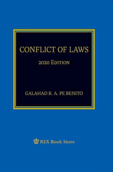 Conflict Of Laws (2020 Edition) by Galahad R.A. Pe Benito (Paper Bound ...