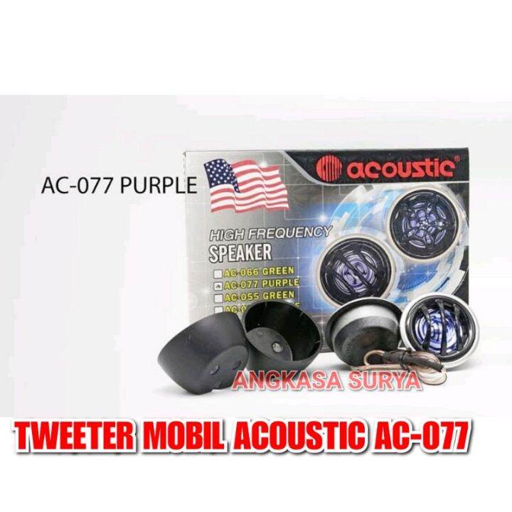 Tweeter Mini Speaker Mobil ACOUSTIC AC077 AC 077 Purple 130 Watt ...