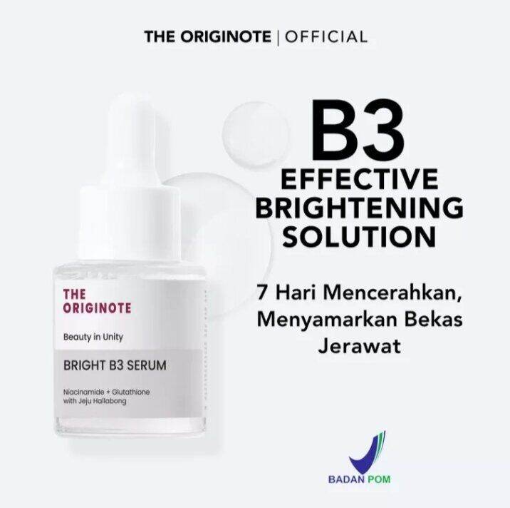 SERUM ORIGINOTE B3 EFFECTIVE BRIGHTENING SOLUTION | Lazada Indonesia