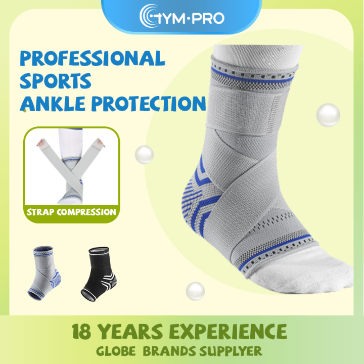 GYM·PRO Ankle Support Brace, Adjustable Ankle Brace Wrap Strap for ...