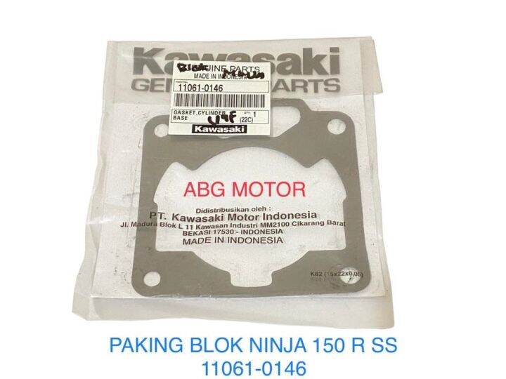 GASKET CYINDER PAKING BLOK BLOCK SEHER NINJA 150 ORIGINAL | Lazada ...