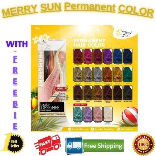 Merry Sun 100% Orignal Permanent Hair Color (80ml) Vibrant Long-lasting ...