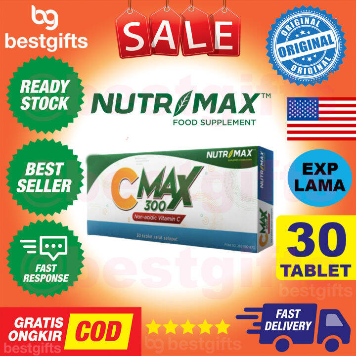 NUTRIMAX C MAX 300 MG VITAMIN VIT C CMAX 300MG ANTIOKSIDAN DAYA TAHAN ...
