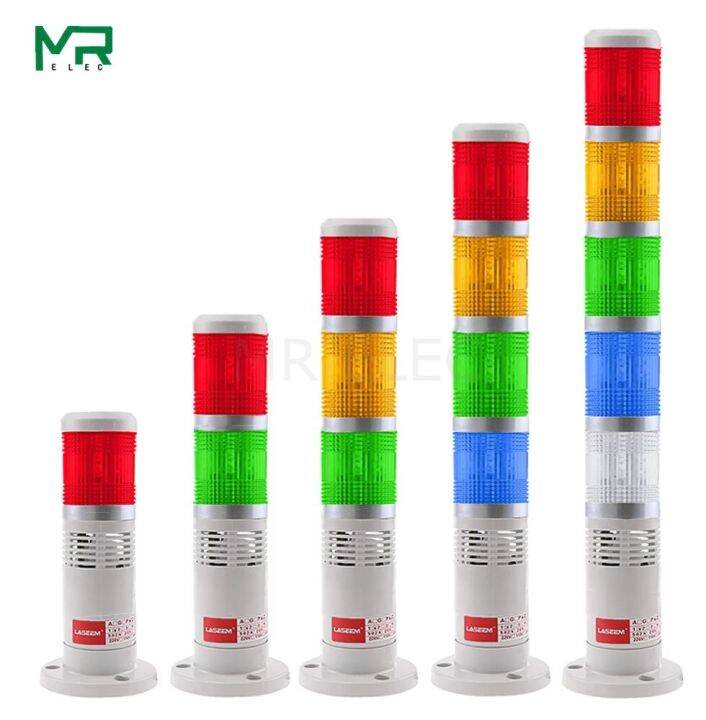 LED With buzzer Industrial red Yellow green Signal Tower Warning Lamp ...