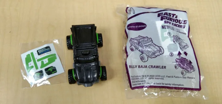 Mcdo Happy Meal Toy FAST AND FURIOUS CAR 2020 Rally Baja CRAWLER sealed ...