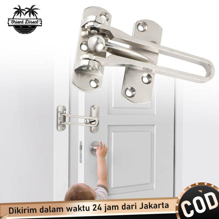 Gembok Pengunci Grendel Apartemen Hotel Anti-Theft Buckle Lock Chain ...