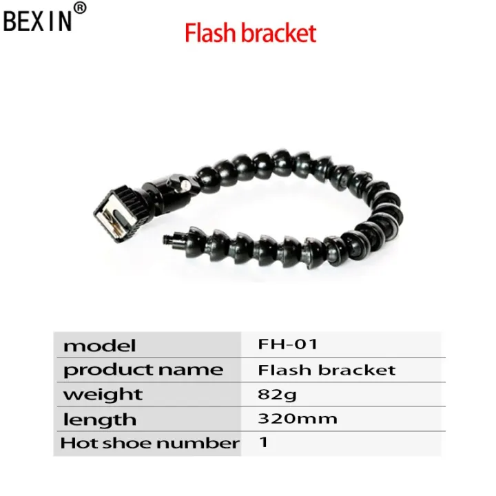 Flexible arm Bracket Bendable Flash Stand dslr camera Flash Bracket ...