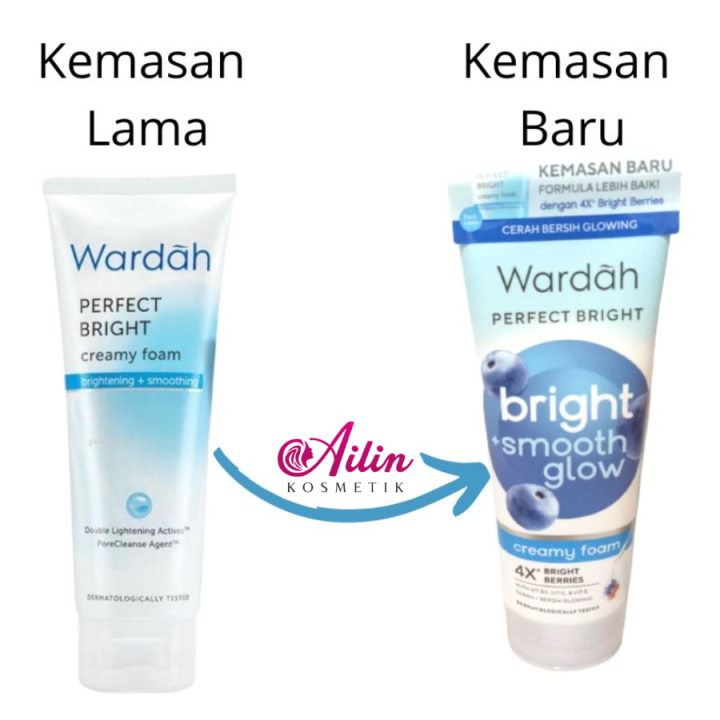 WARDAH Perfect Bright Creamy Foam Brightening + Smoothing 50 ml / Sabun ...