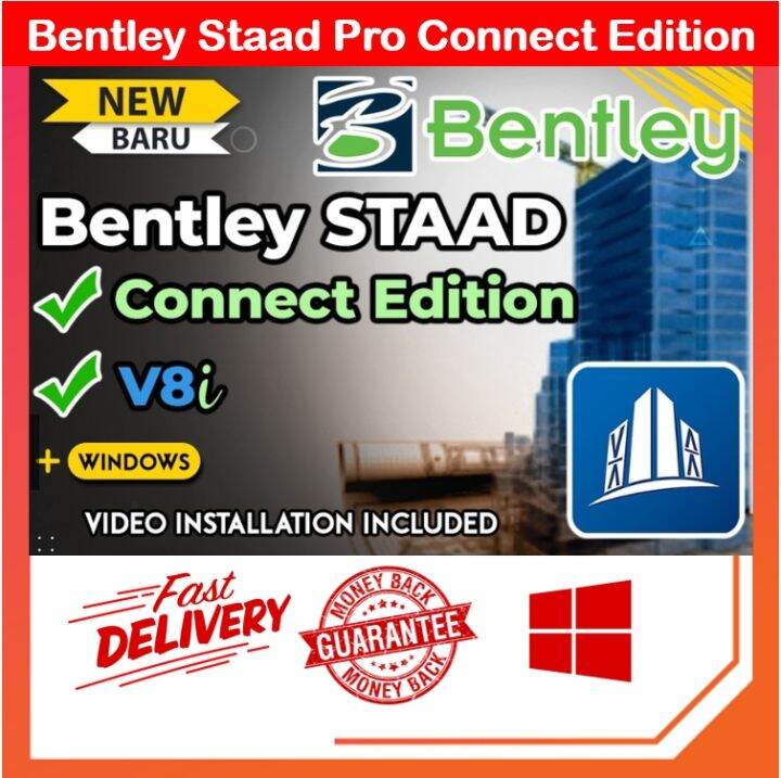 Bentley Staad Pro Connect Edition V.22 | Lifetime For Windows | Full Version [ Sent email only ...