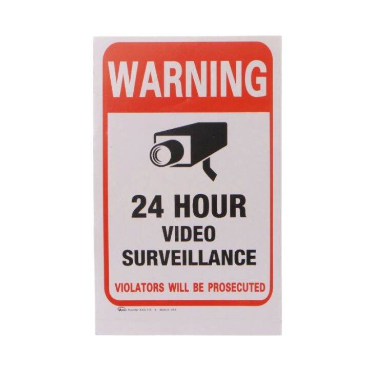 10pcs/lot Waterproof PVC CCTV Video Surveillance Security Sticker ...