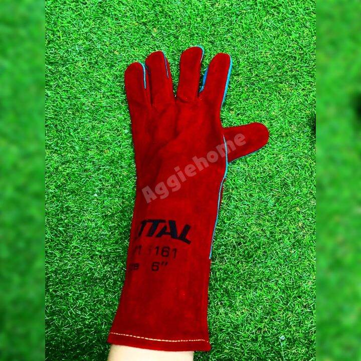 TOTAL ถุงมือหนัง รุ่น TSP15161 16 นิ้ว ถุงมือหนัง ป้องกันความร้อน ไร้ ...