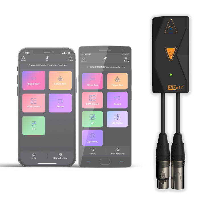 Pknight DMXelf Multifunction DMX Test Tool DMX Tester（3-pin or 5-pin ...