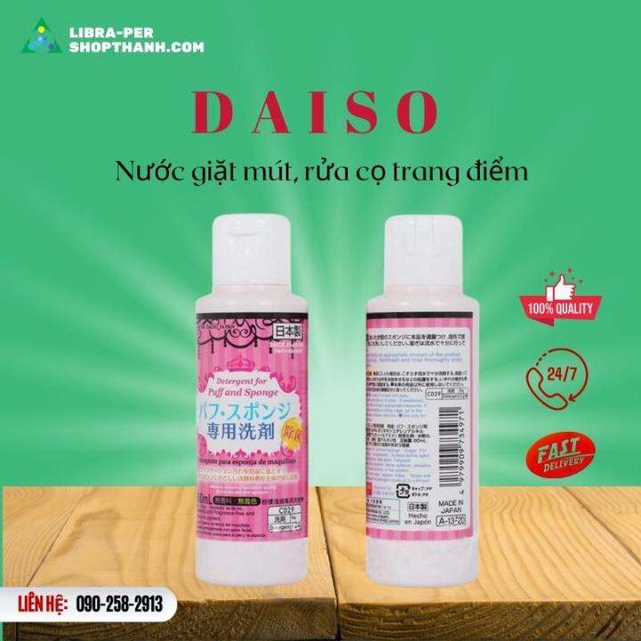 Nước rửa cọ trang điểm nước giặt mút trang điểm Daiso - 80ml | Lazada.vn