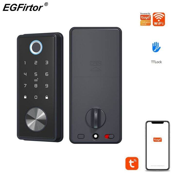 Tuya Wifi Smart Deadbolt Lock With Keypads Biometric Fingerprint ...