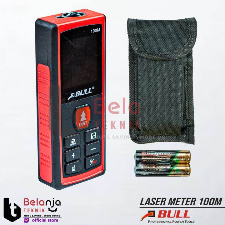 Bull Alat Pengukur Digital BLLM 01-100 Meteran Laser Digital 100 Meter ...