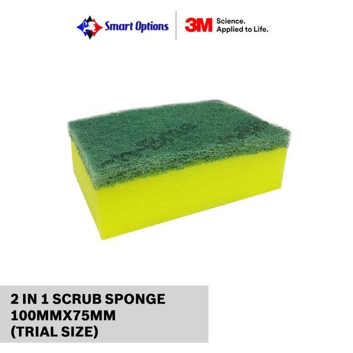 3M Scotch Brite Yellow Scrub Sponge TRIAL 3pcs not in individual Pack ...